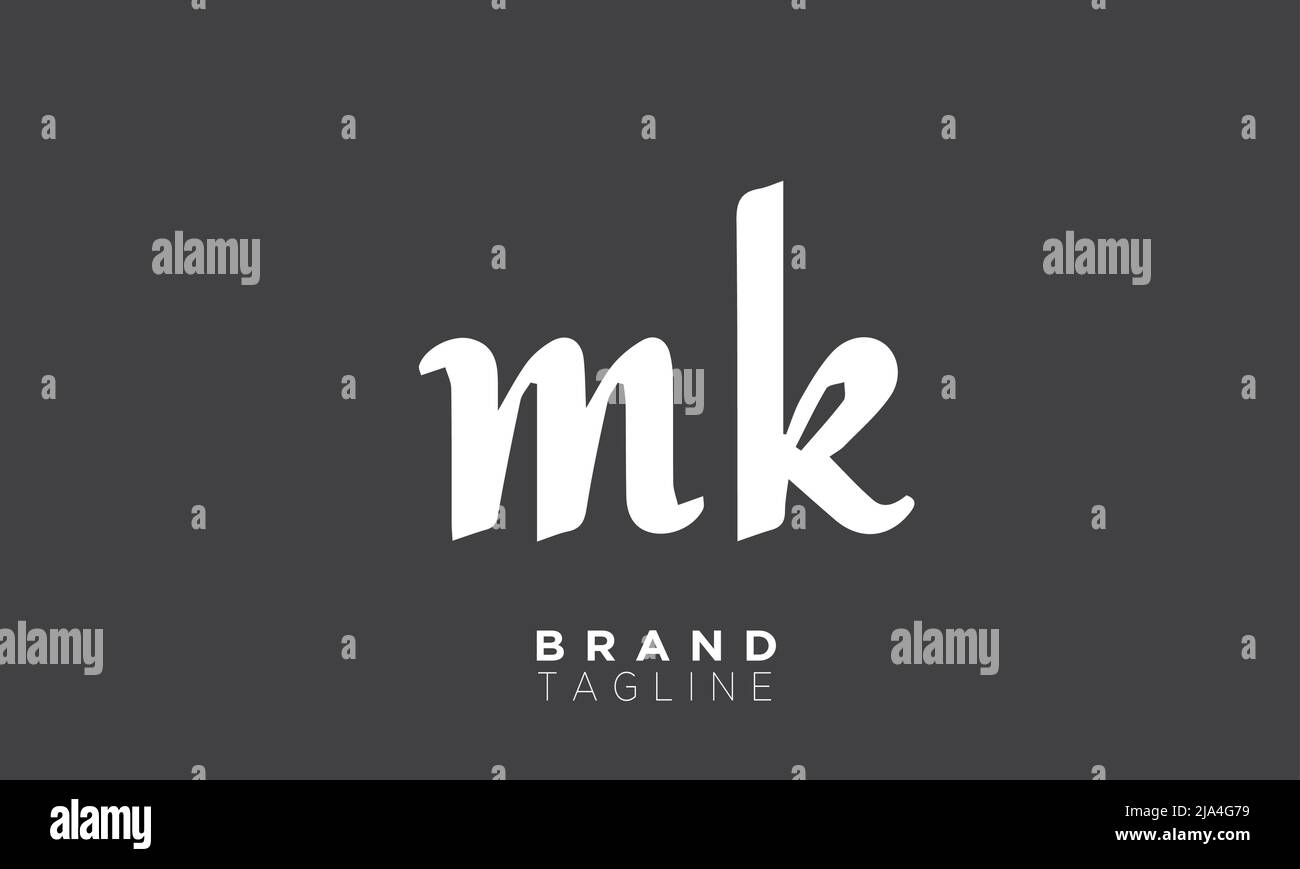 Letter mk vector vectors hi-res stock photography and images - Alamy