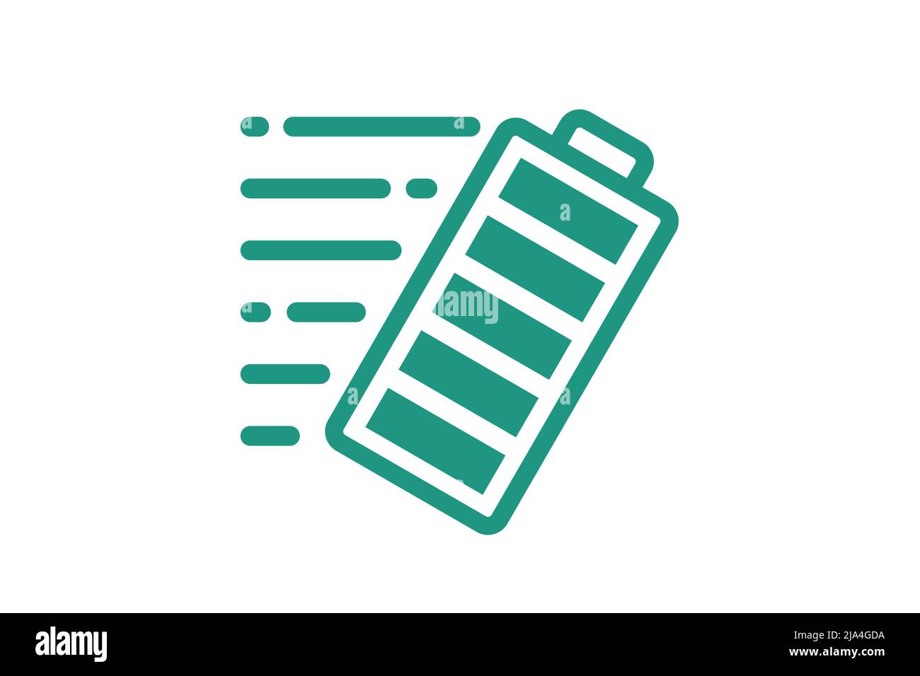 Fast electric charging battery icon. Quick electrical power accumulator ...