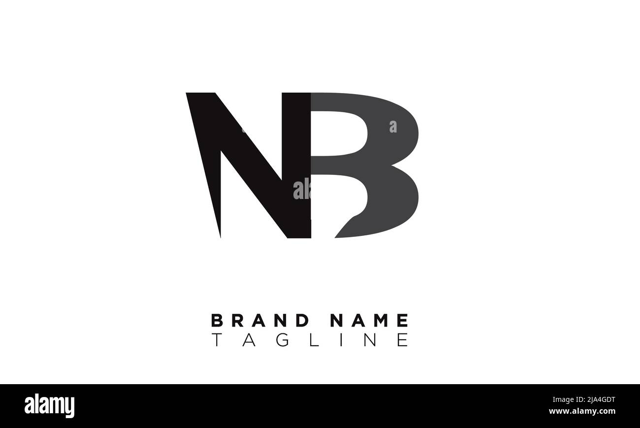 Alphabet letters Initials Monogram logo NB, BN, N and B Stock Vector ...