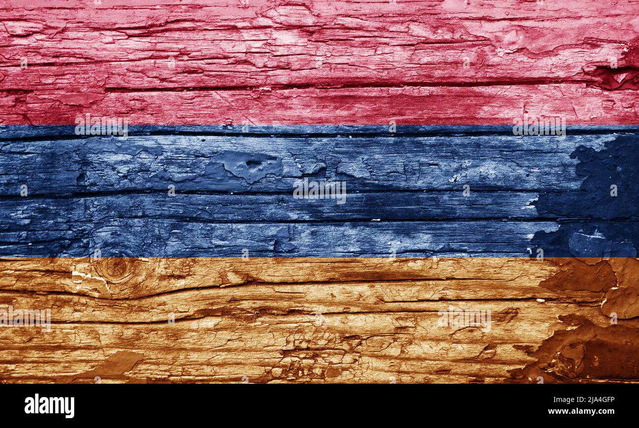 Wooden texture with painted flag Stock Photo - Alamy