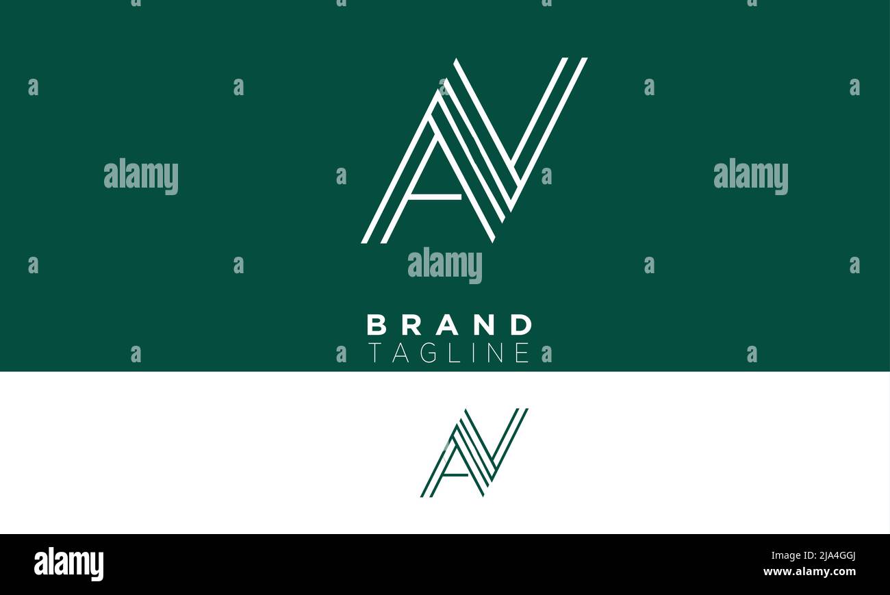 Av initials logo High Resolution Stock Photography and Images - Alamy