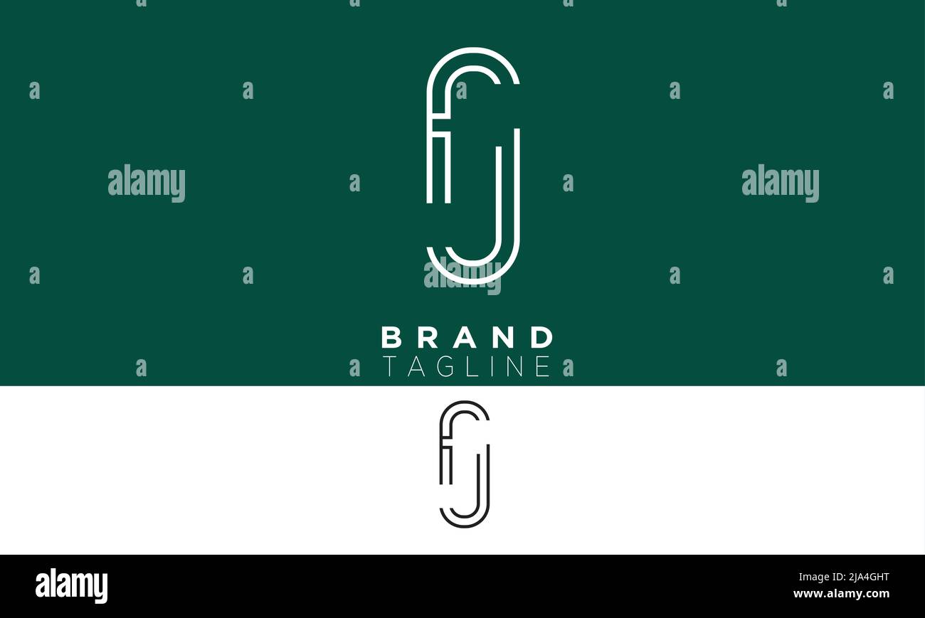 Alphabet letters Initials Monogram logo FJ, JF, F and J Stock Vector ...
