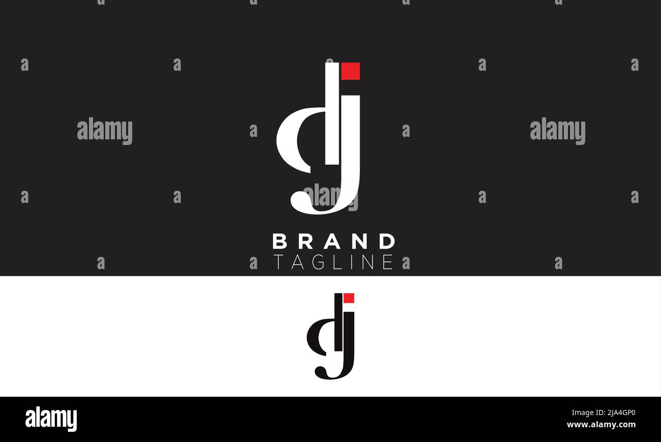 Alphabet letters Initials Monogram logo DJ, JD, D and J Stock Vector ...