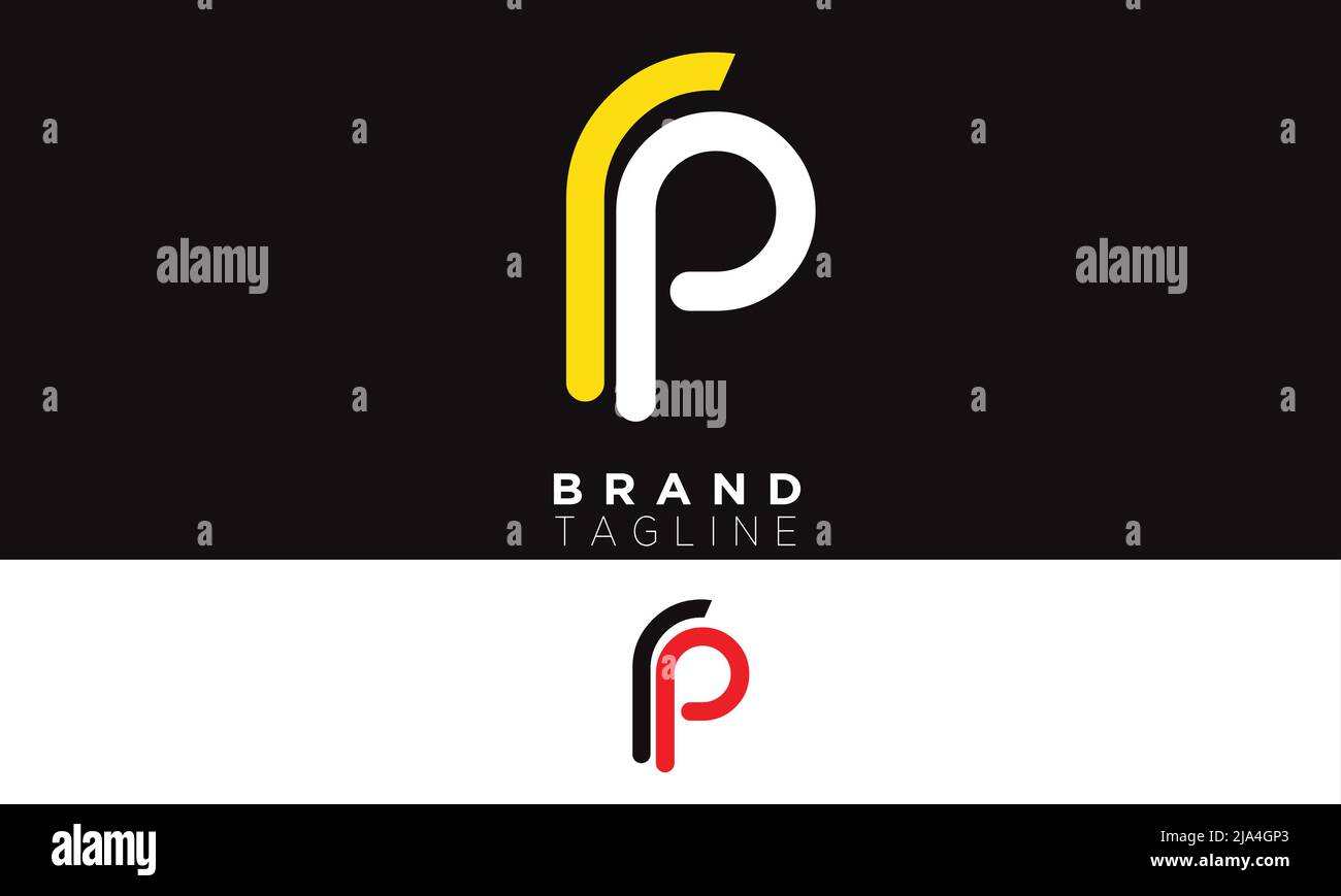 Alphabet letters Initials Monogram logo RP, PR, R and P Stock Vector ...