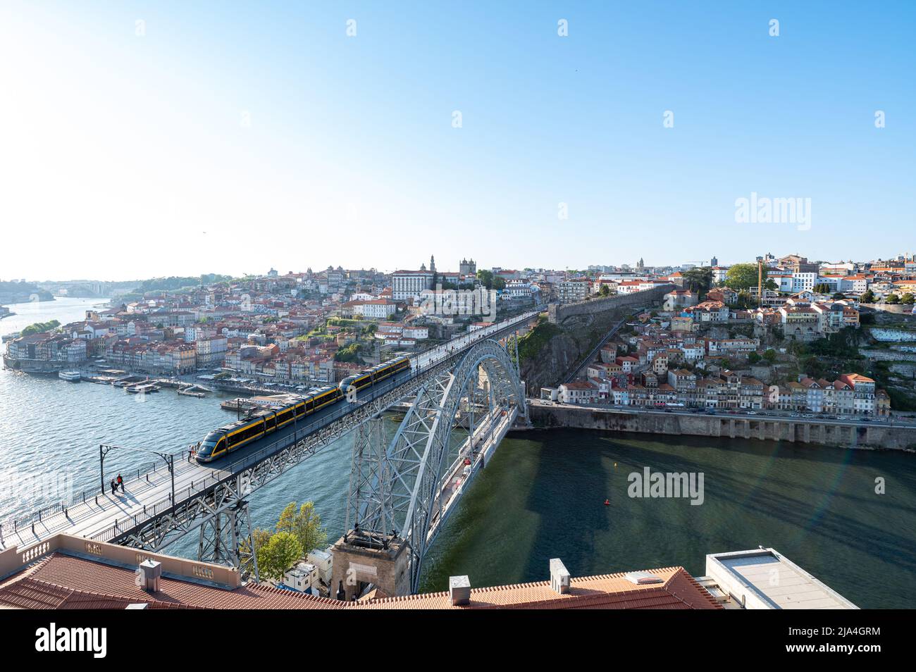 Bridge over the Douro Luis II river in Porto, Portugal in Summer 2022 ...