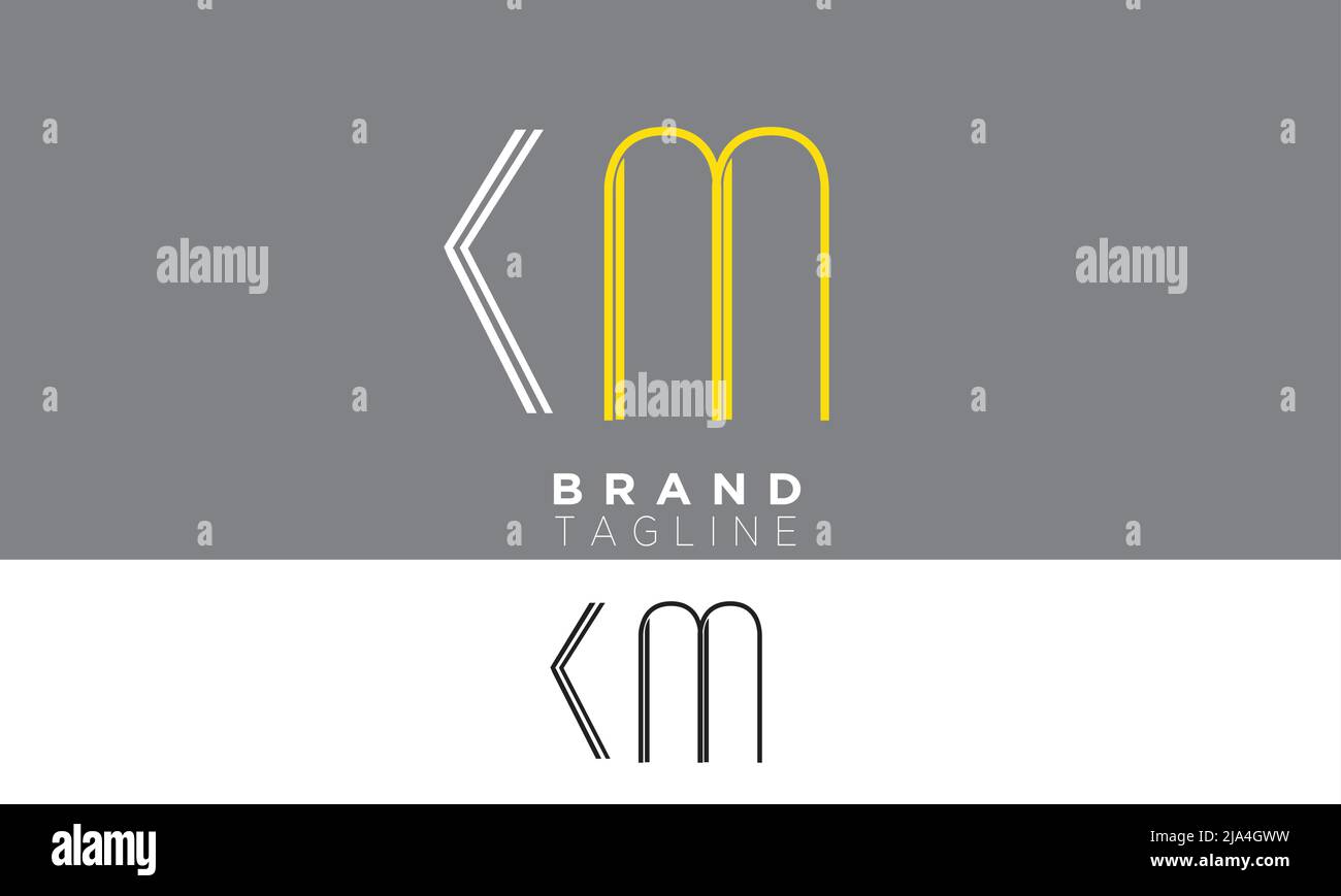 KM Alphabet letters Initials Monogram logo MK, K and M Stock Vector Image & Art - Alamy