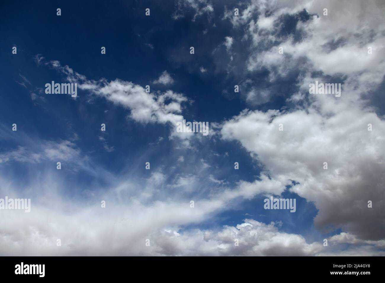 White clouds cumulus floating on natural sky daylight composition Stock ...