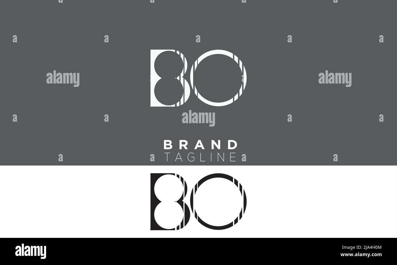 BO Alphabet letters Initials Monogram logo OB, B and O Stock Vector ...