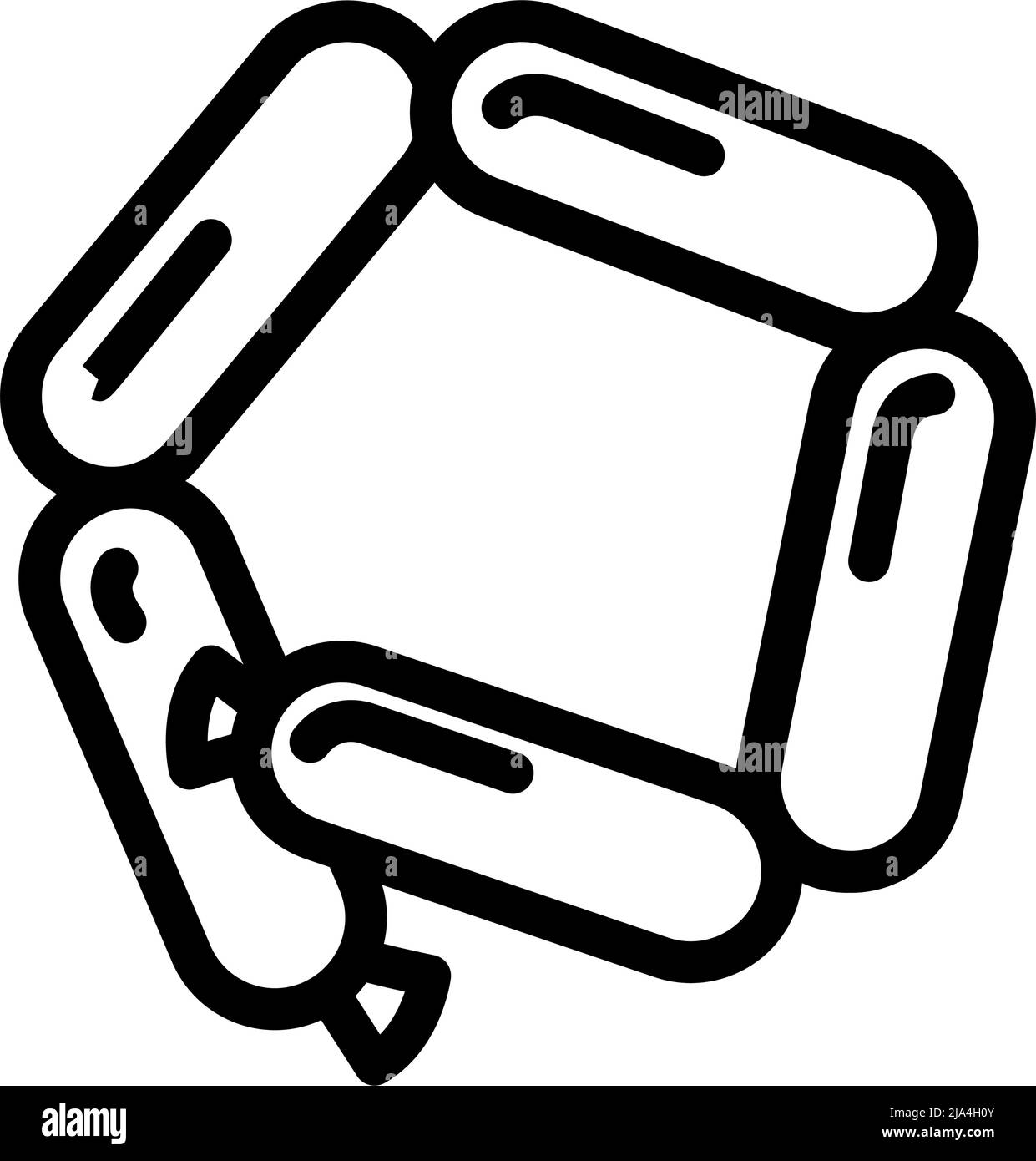 sausages nutrition line icon vector illustration Stock Vector Image ...