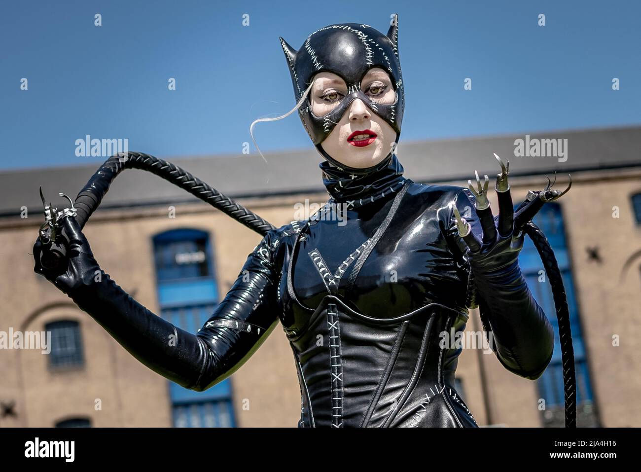 London, UK. 27th May, 2022. Karolina dressed as Cat Woman character ...