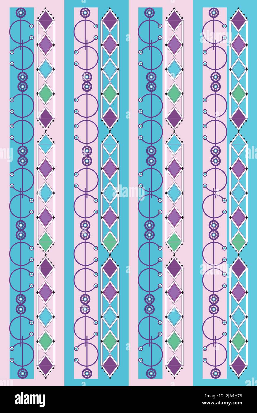 Ethnic seamless pattern with Moroccan, Berber, Mexican motives. Tribal ...