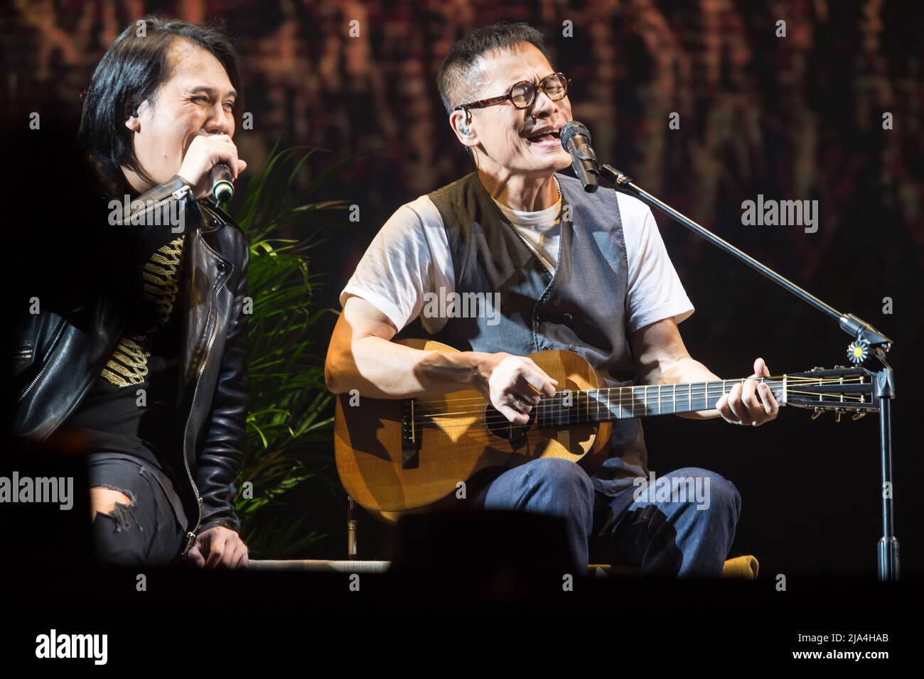 NANJING, CHINA - FEBRUARY 15, 2018 - Luo Dayou (Tayu Lo) tour concert ...