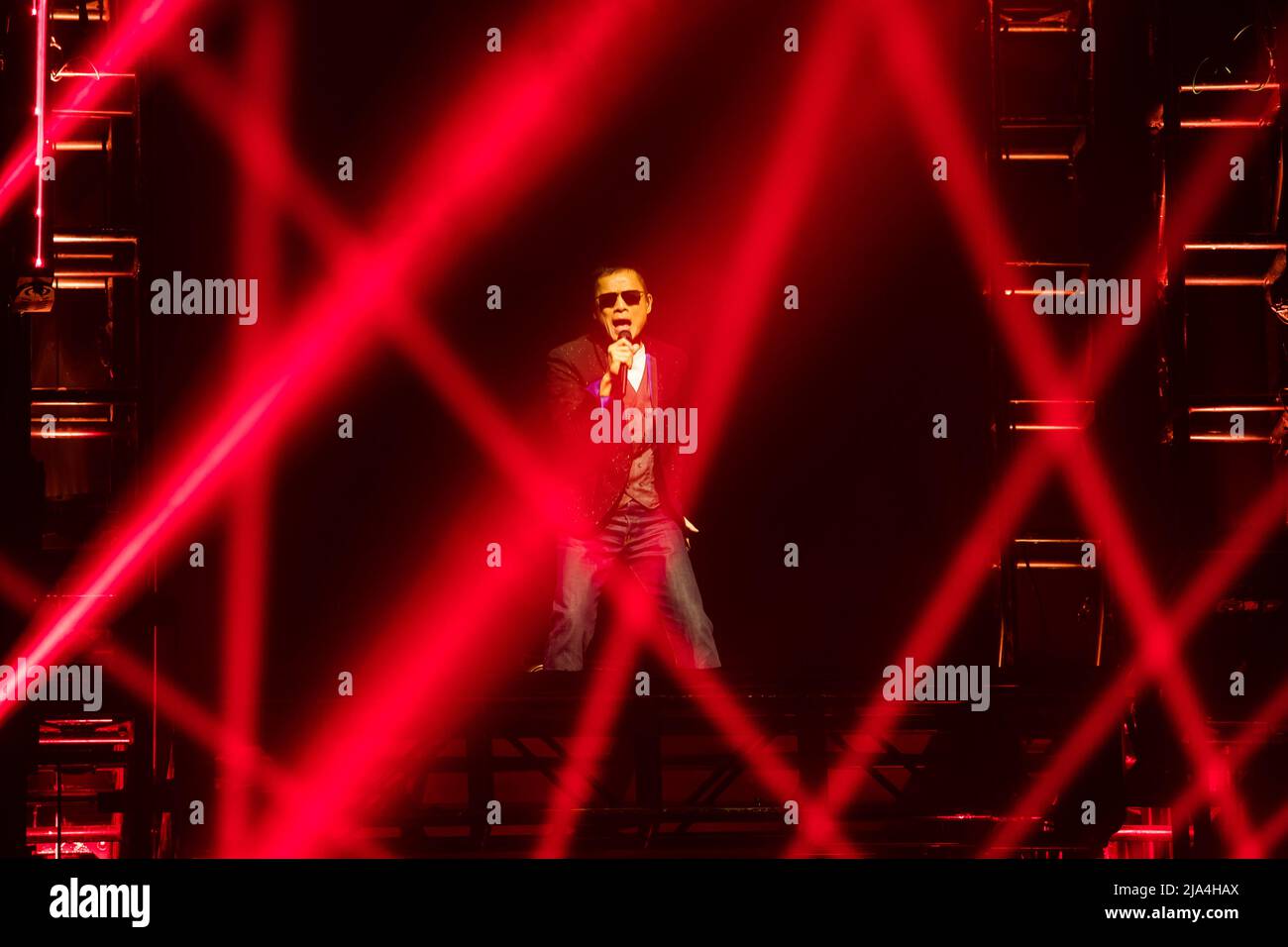 NANJING, CHINA - FEBRUARY 15, 2018 - Luo Dayou (Tayu Lo) tour concert ...