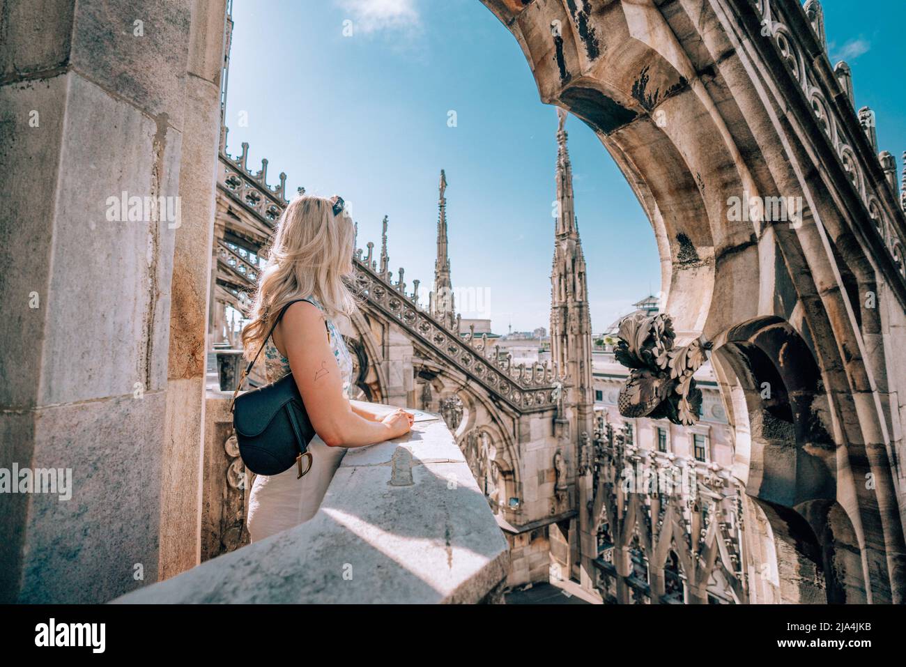 Milan sunset city centre hi-res stock photography and images - Alamy