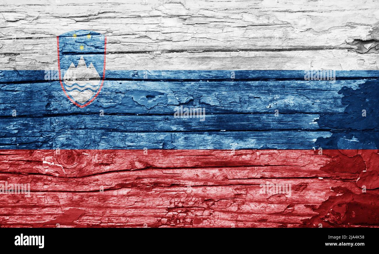 Wooden texture with painted flag Stock Photo - Alamy
