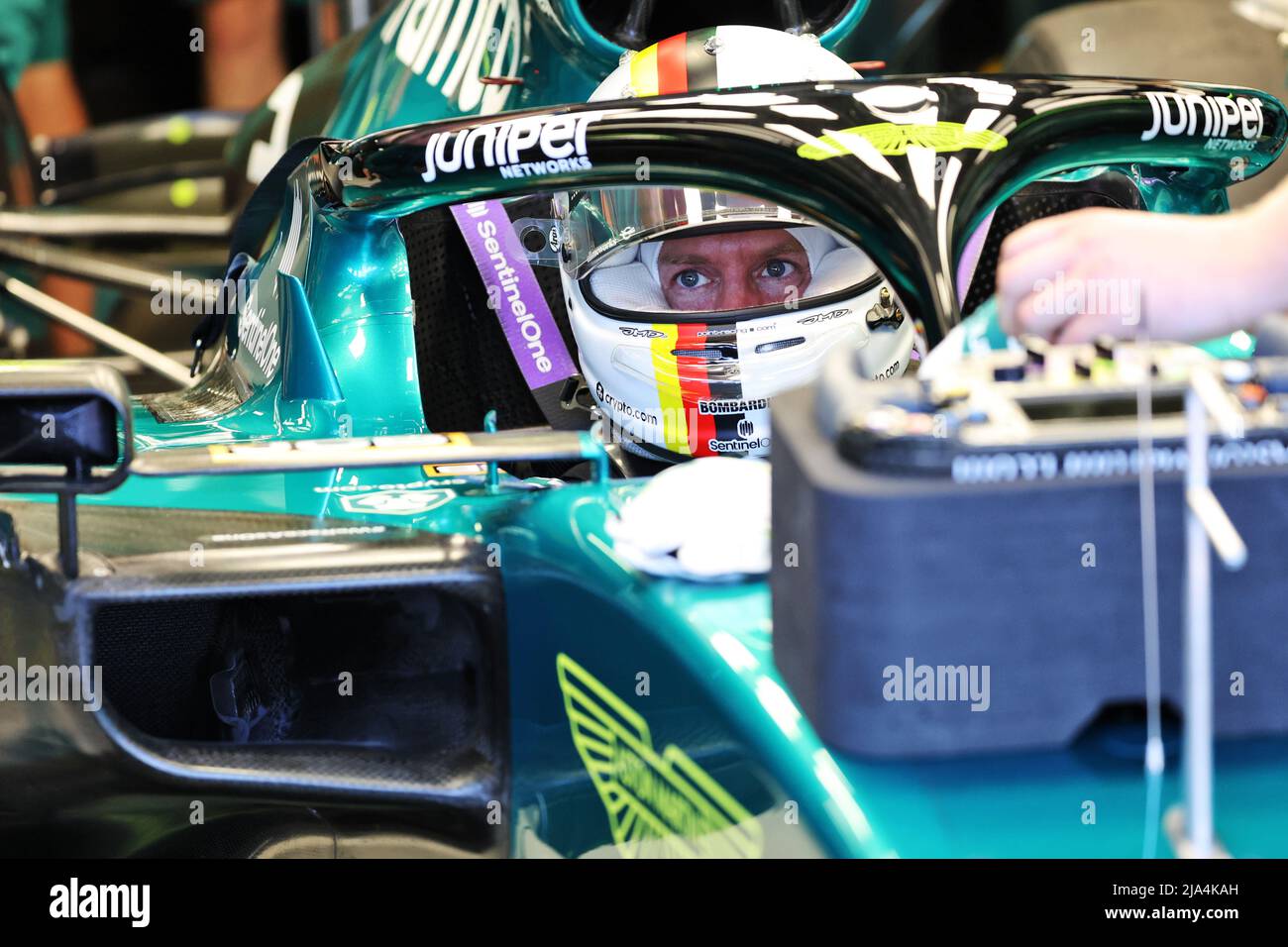 Sebastian Vettel (GER) Aston Martin F1 Team AMR22. 27.05.2022. Formula ...