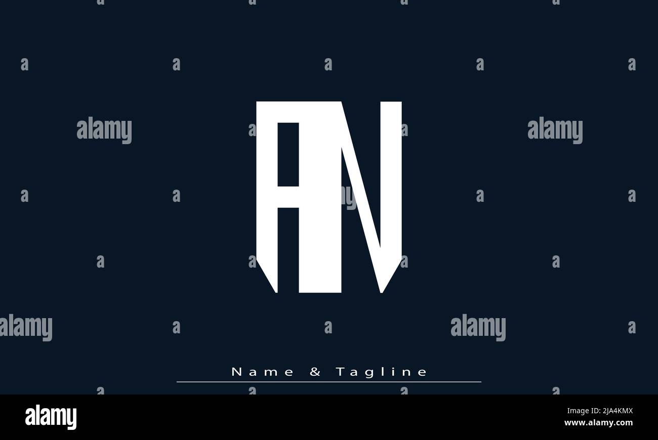 Alphabet letters Initials Monogram logo AN, NA Stock Vector Image & Art ...
