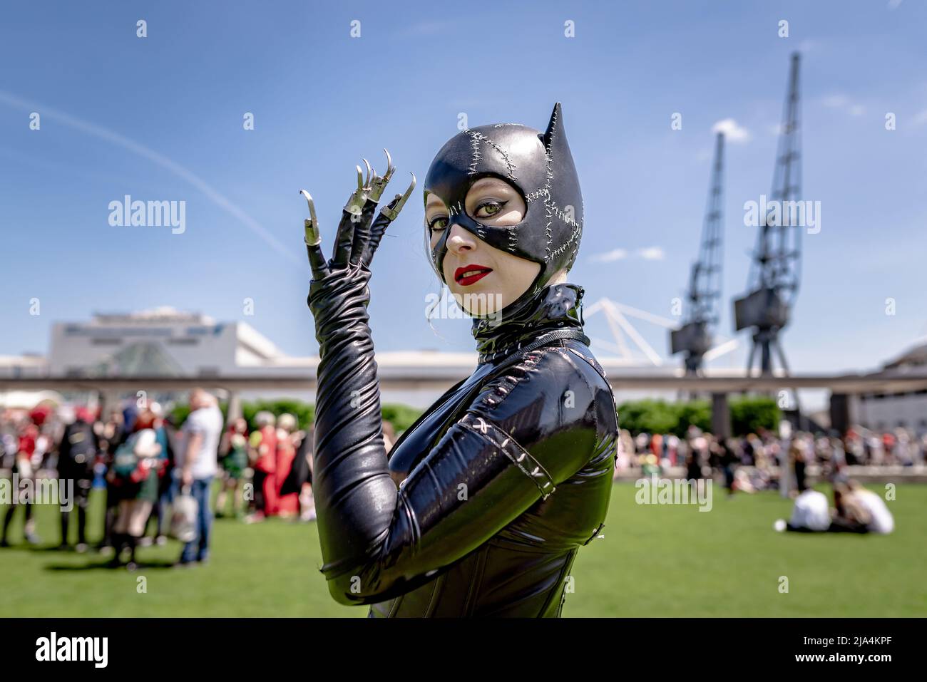London, UK. 27th May, 2022. Karolina dressed as Cat Woman character ...