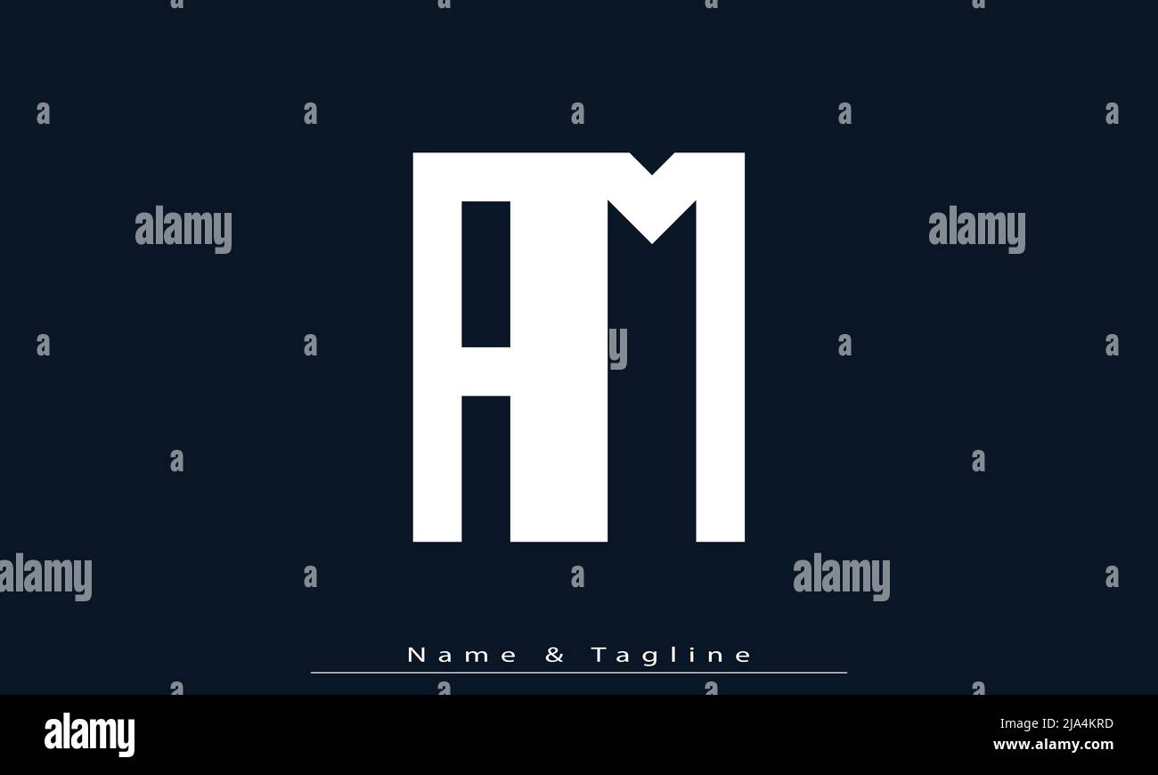 Am initials logo hi-res stock photography and images - Alamy
