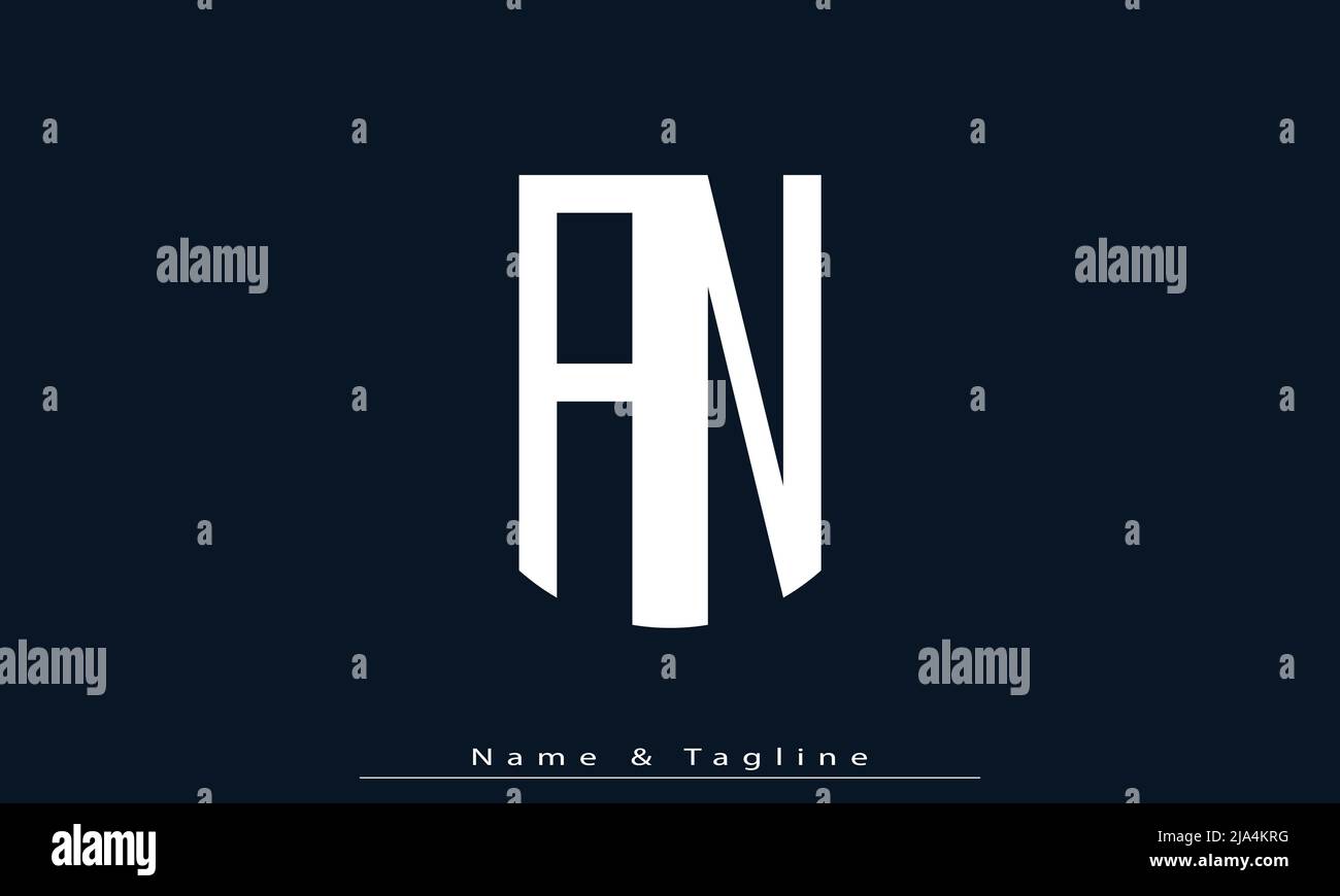 Alphabet letters Initials Monogram logo AN, NA Stock Vector Image & Art ...