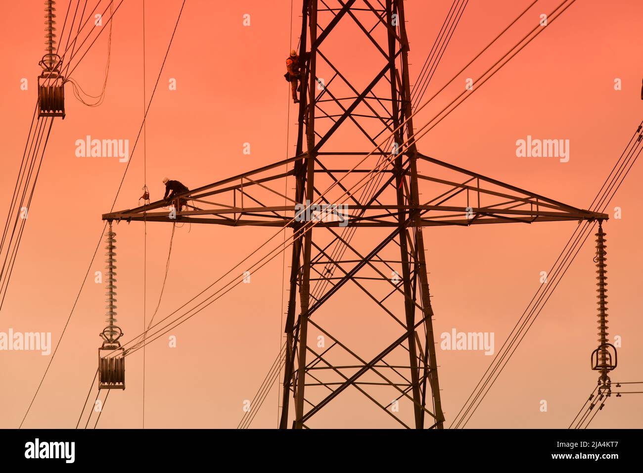 High tension power lines damage hi-res stock photography and images - Alamy