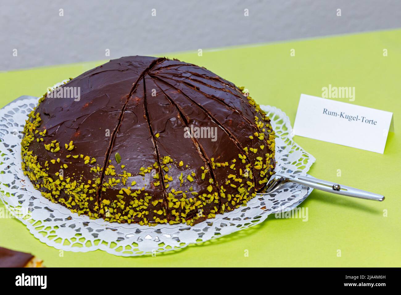 A fresh homemade cake for a birthday party Stock Photo - Alamy