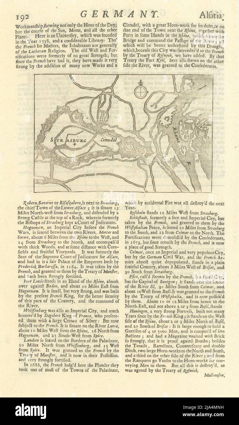 Map of strasburg hi-res stock photography and images - Alamy
