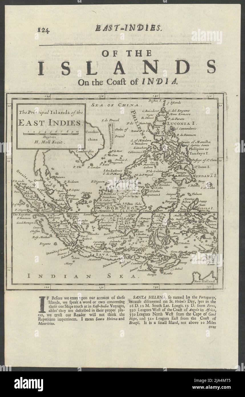 The Principal Islands of the East Indies. Indonesia & Philippines. MOLL ...