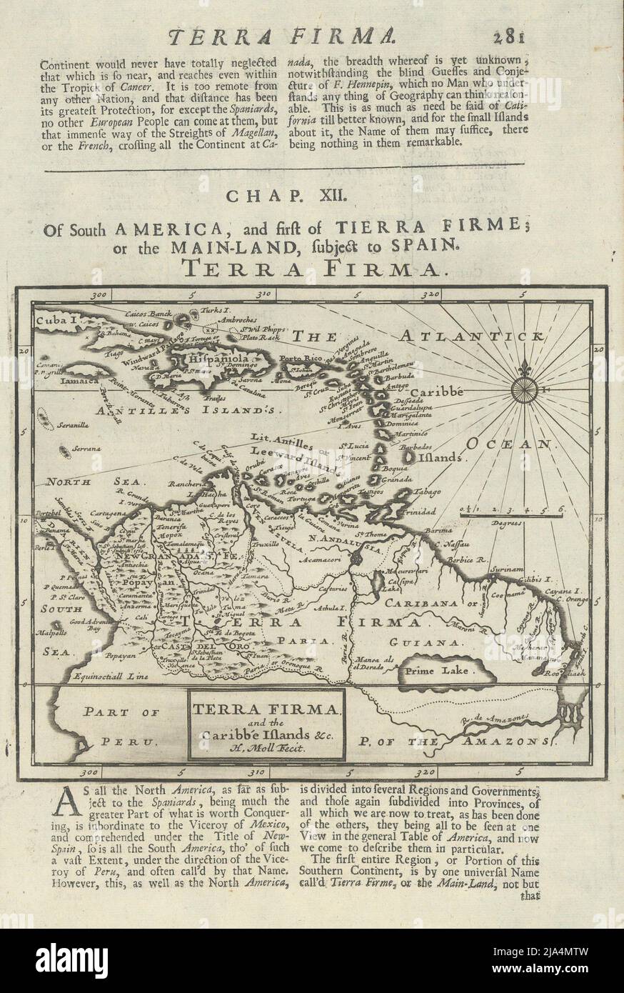 Terra Firma & Caribbé Islands. South America Caribbean. El Dorado. MOLL ...