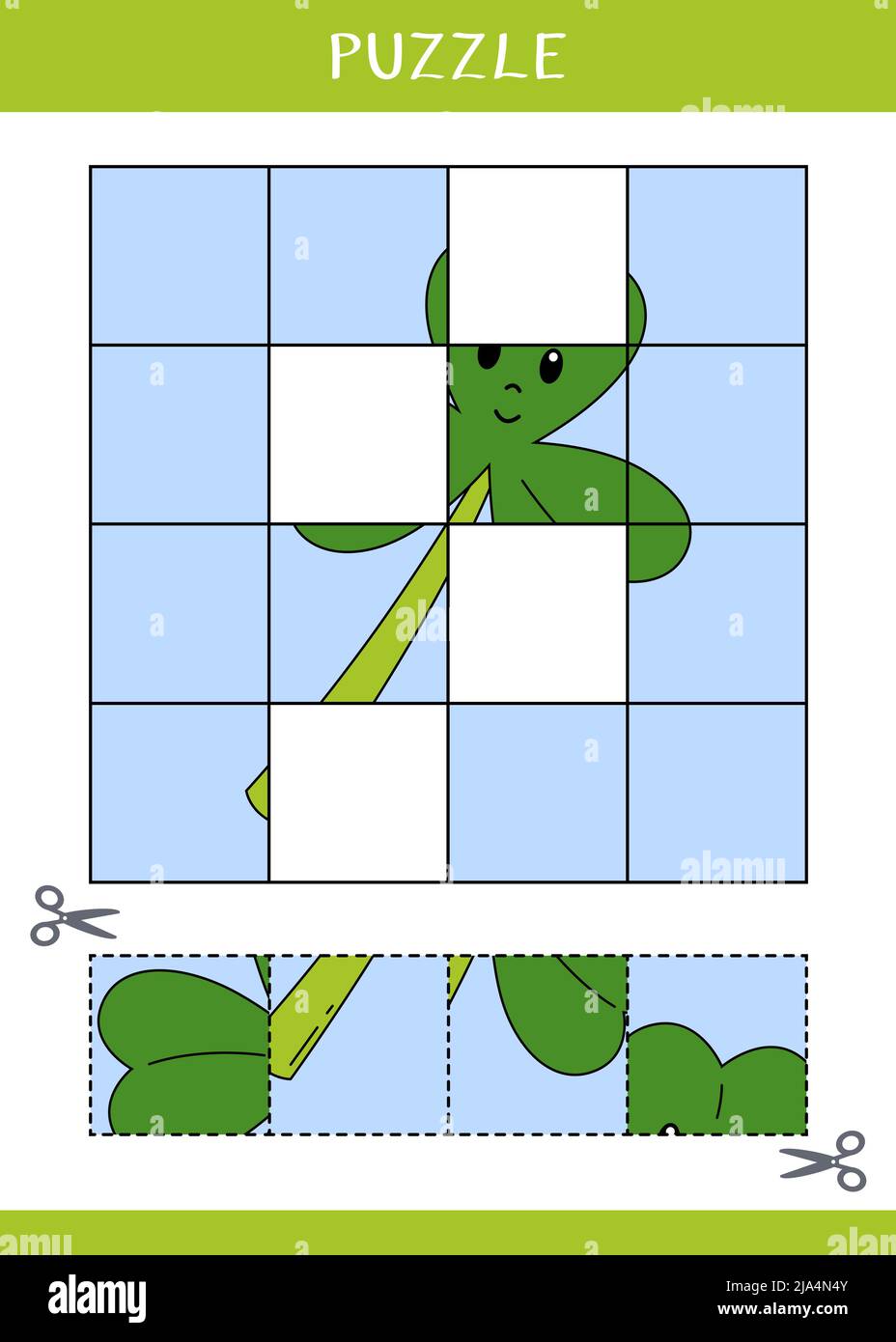 Puzzle for kids. Find the missing parts of the picture Stock Photo - Alamy