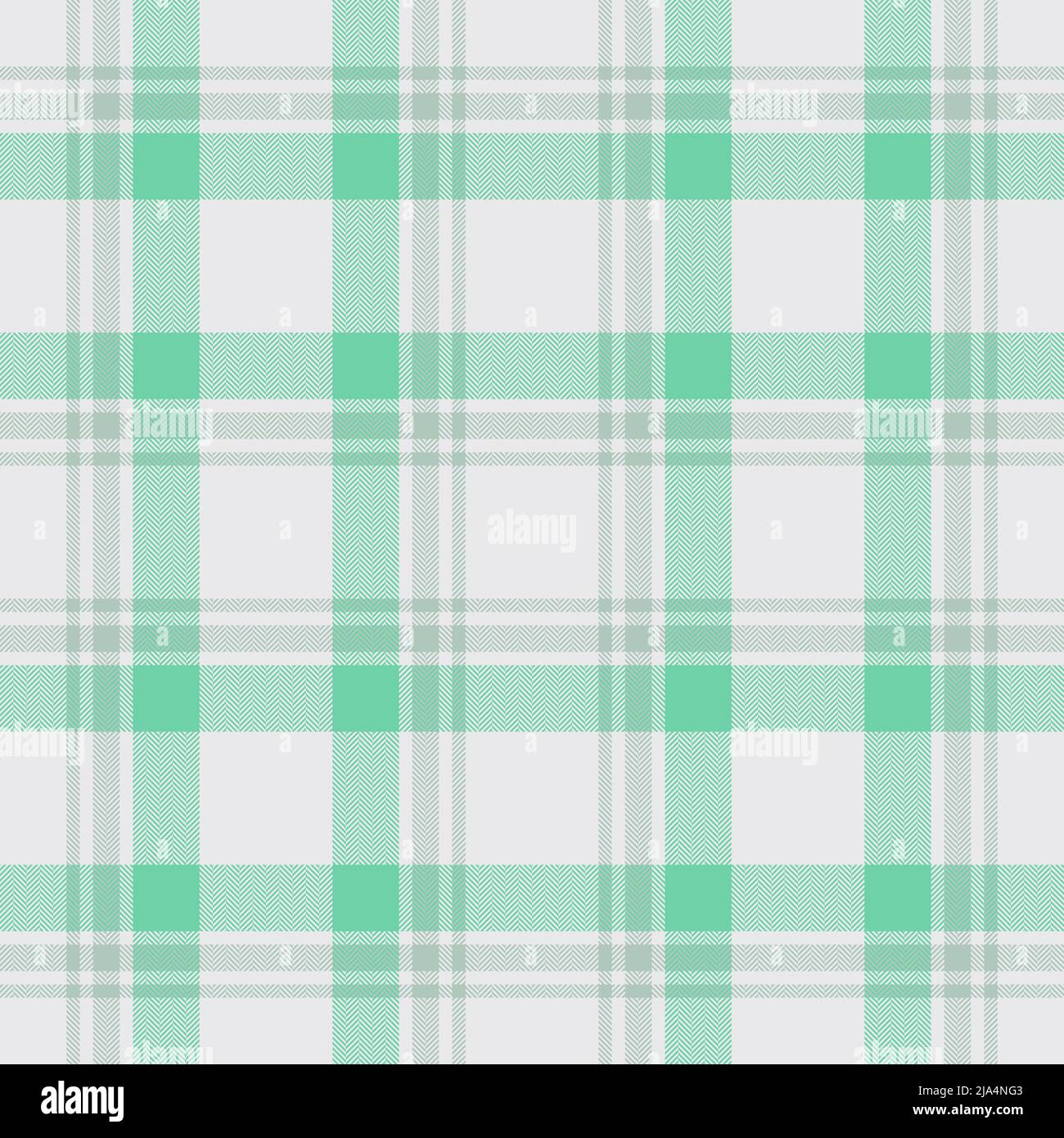 Plaid seamless pattern in green. Check fabric texture. Vector textile ...