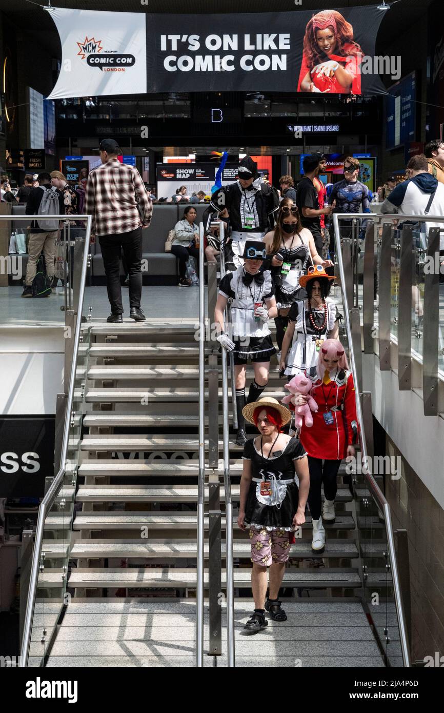 London, UK. 27 May 2022. A general view as MCM Comic Con opens for the ...