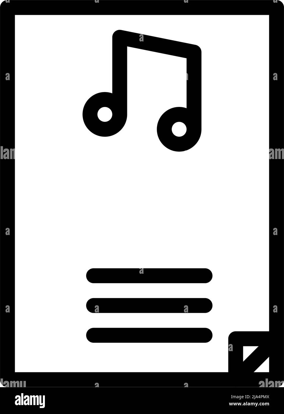 classical music line icon vector illustration Stock Vector Image & Art ...