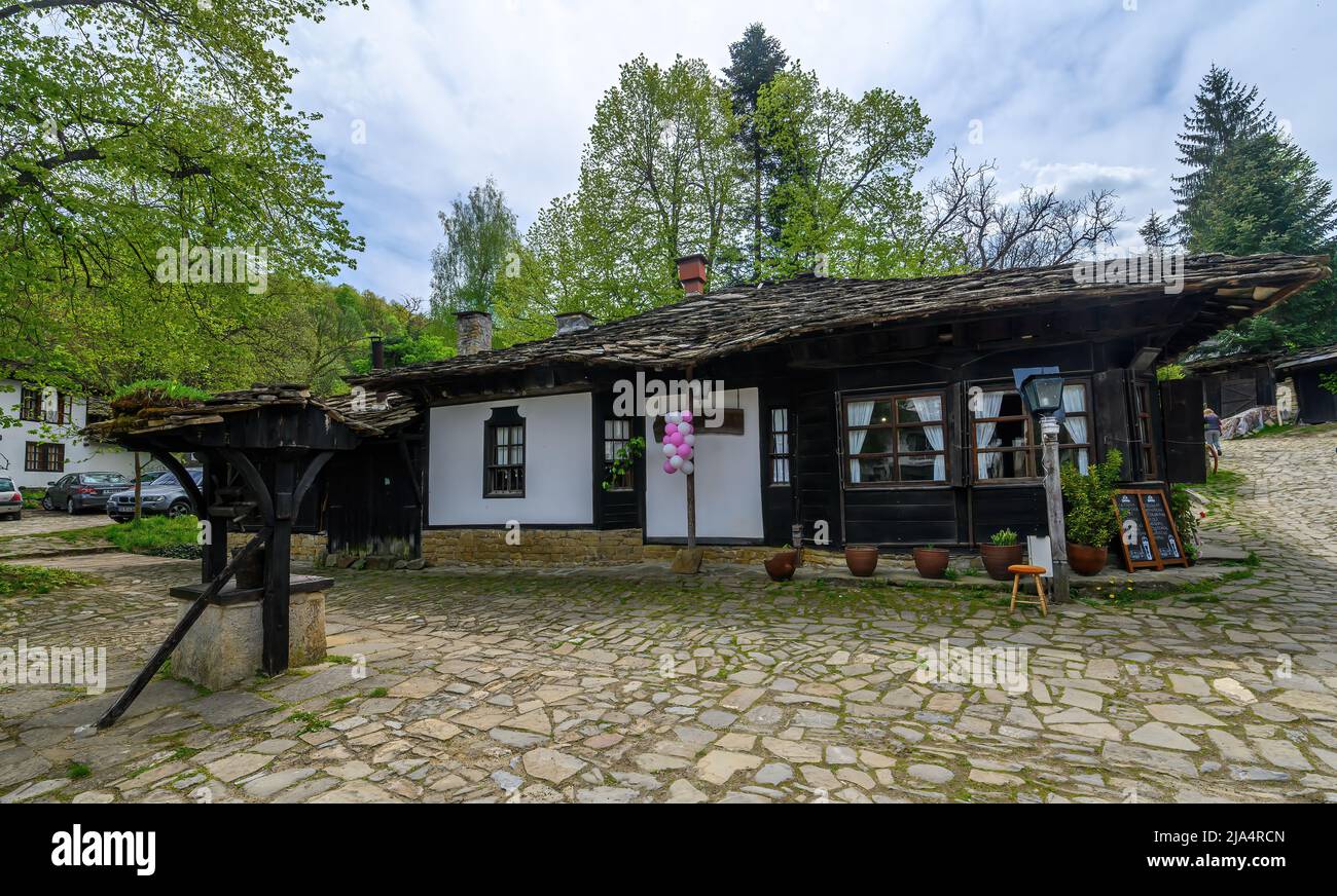 Bozhentsi village in Bulgaria, Gabrovo Municipality. Old house with ...