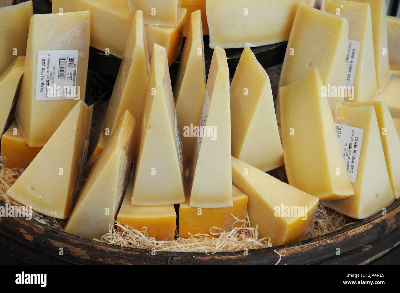 Copenhagen/Denmark/27 May 2022/. Cheese shop in danish cpital ...