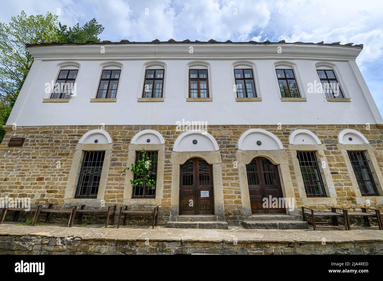 Bozhentsi village in Bulgaria, Gabrovo Municipality. Old house with ...