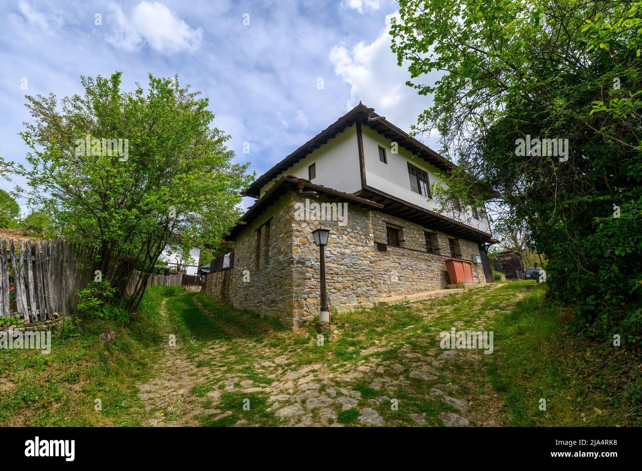 Bozhentsi village in Bulgaria, Gabrovo Municipality. Old house with ...