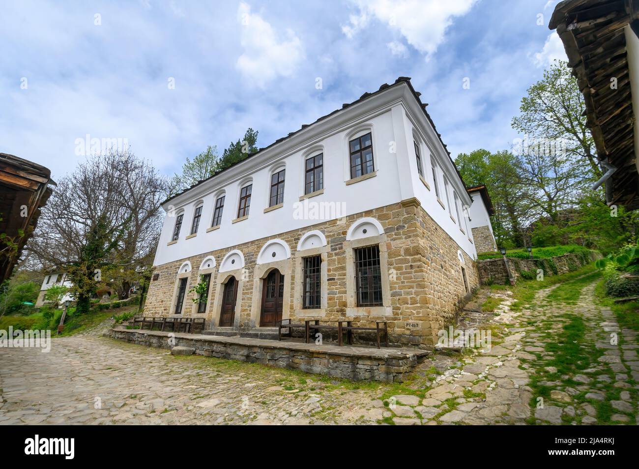 Bozhentsi village in Bulgaria, Gabrovo Municipality. Old house with ...
