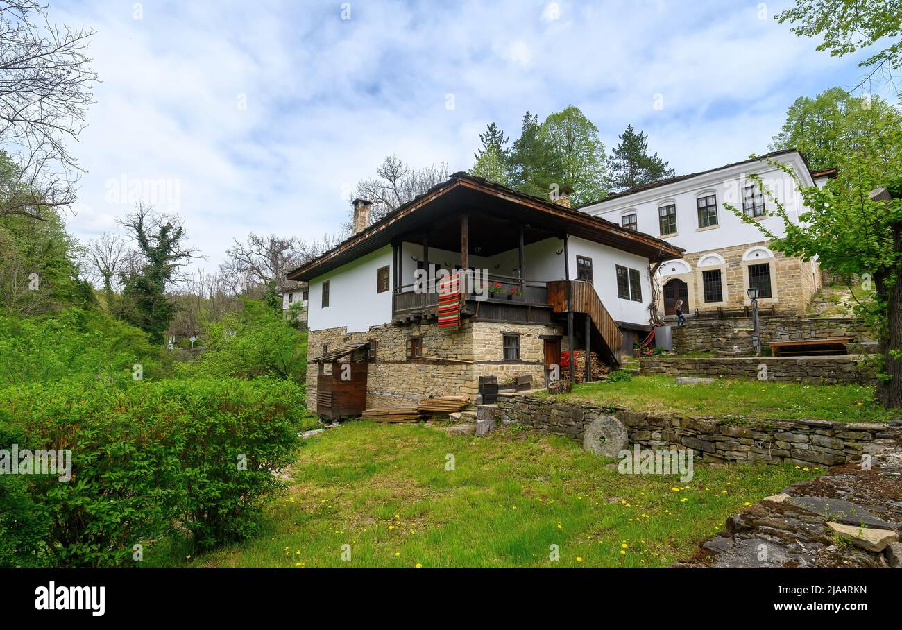 Bozhentsi village in Bulgaria, Gabrovo Municipality. Old house with ...