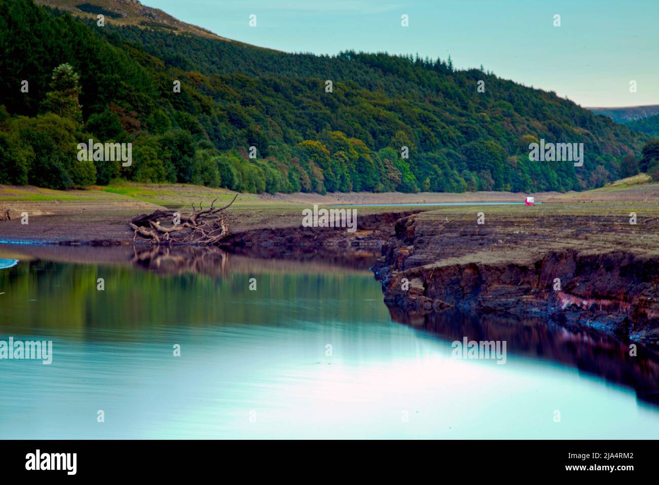 Ladybower Reservoir landscape photograph, Peak District, UK Stock Photo ...