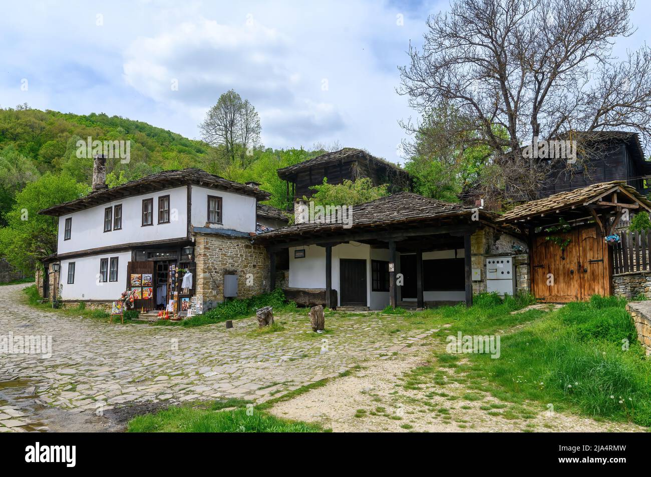 Bozhentsi village in Bulgaria, Gabrovo Municipality. Old house with ...