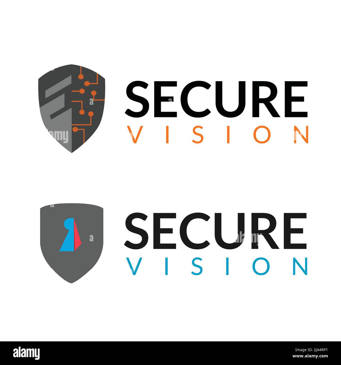set of icons Secure Vision and Security logo design inspiration with ...