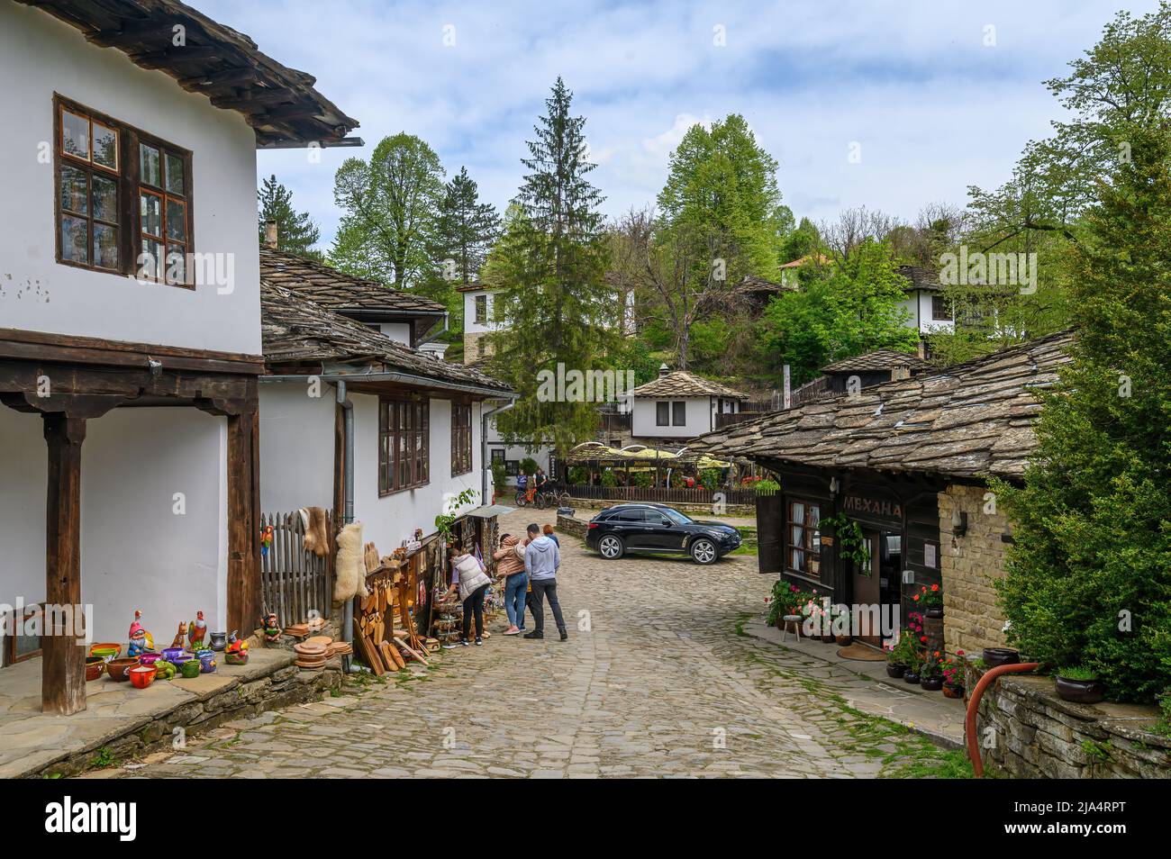 Bozhentsi village in Bulgaria, Gabrovo Municipality. Old house with ...