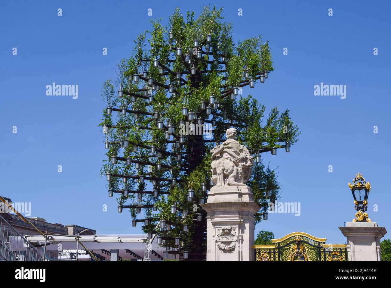 London, England, UK. 27th May, 2022. 'Tree of Trees' sculpture by ...