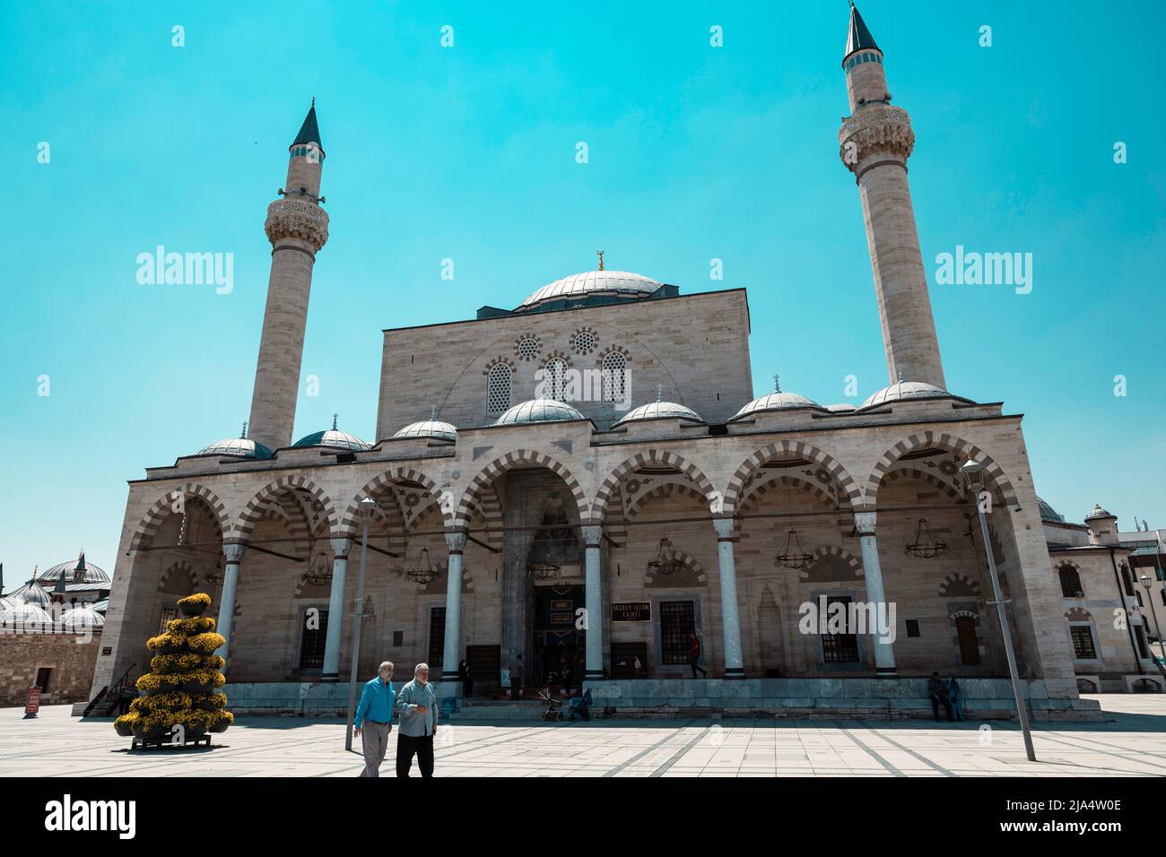 Sultan Selim Mosque in Konya. Ottoman architecture background photo ...