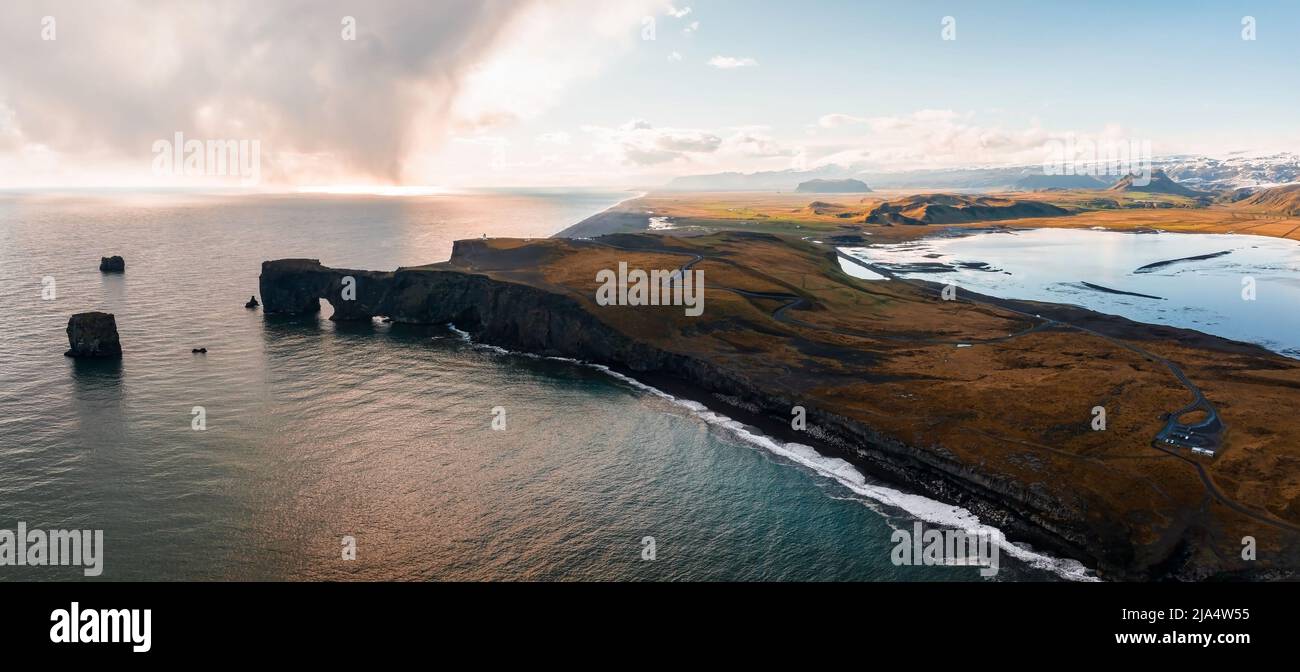 Aerial view beach iceland hi-res stock photography and images - Alamy