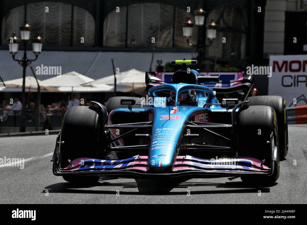 Esteban Ocon (FRA) Alpine F1 Team A522. Monaco Grand Prix, Friday 27th May 2022. Monte Carlo ...