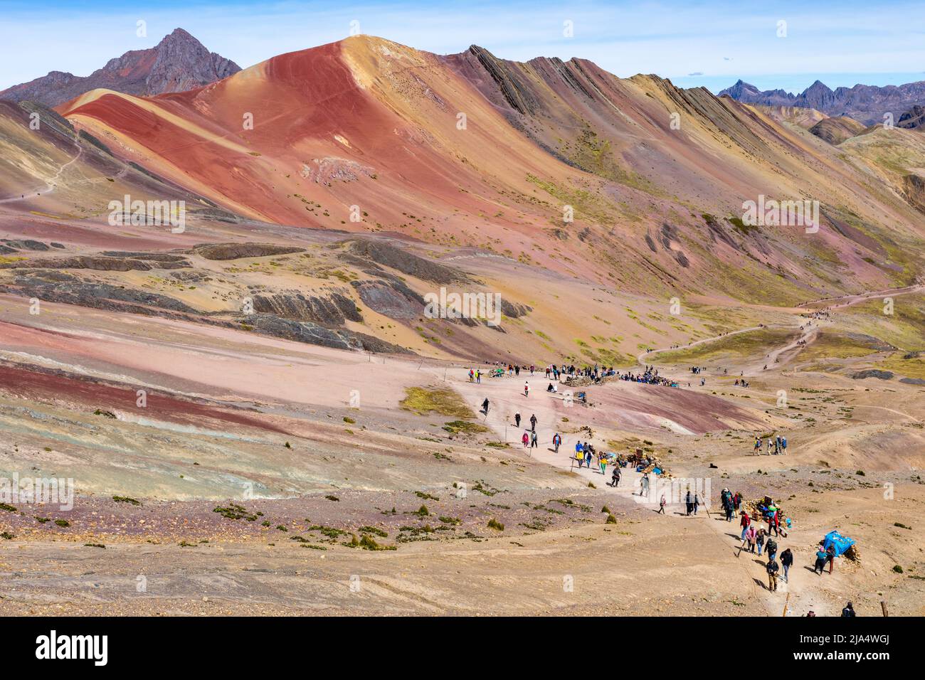 Vinicunca, Cusco Region, Peru. Montana de Siete Colores, or Rainbow ...