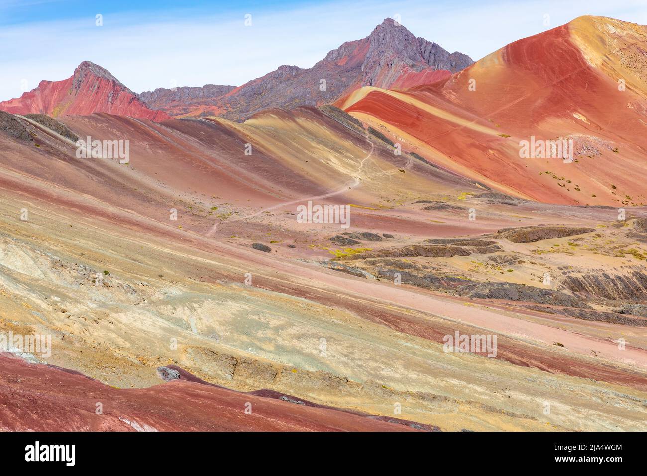 Vinicunca, Cusco Region, Peru. Montana de Siete Colores, or Rainbow ...