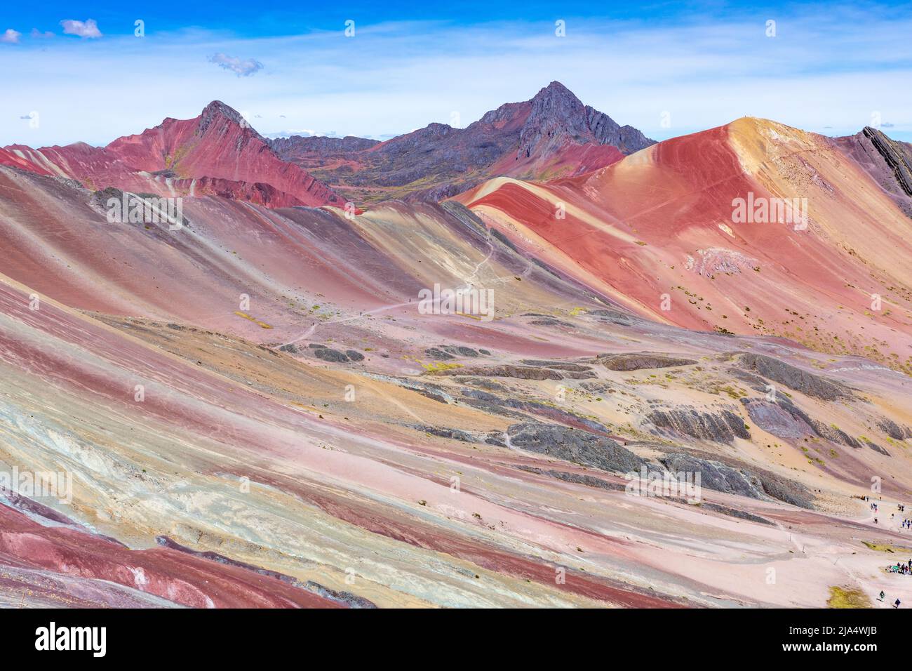 Vinicunca, Cusco Region, Peru. Montana de Siete Colores, or Rainbow ...